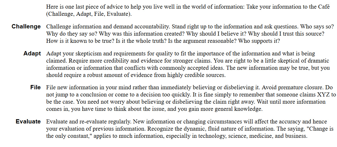 CARS & CAFE – Evaluating Web Sources – Compute Thought